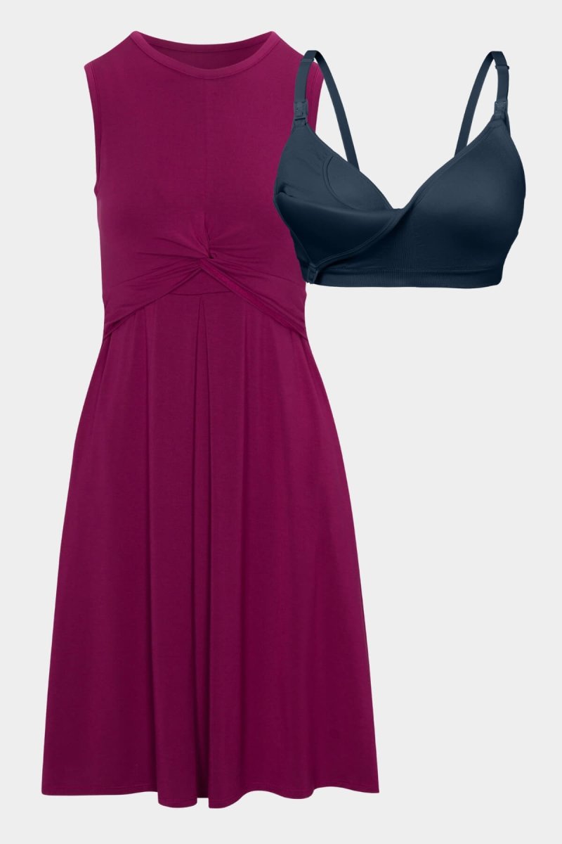 Stylish Nursing Dresses - Easy Breastfeeding Access – Simple Wishes
